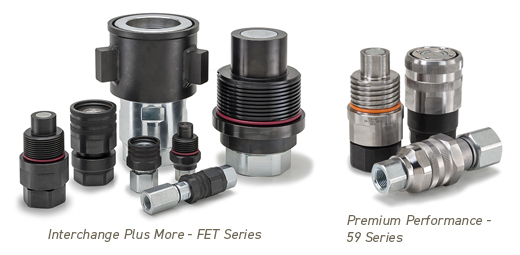 Non-Spill Threaded Quick Connect Hydraulic Couplings 59 Series and FET Series | Parker's 59 ...